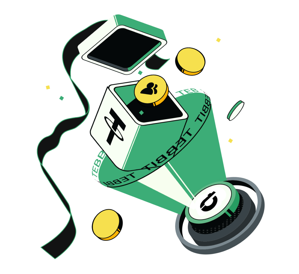 Tebbit - 比特币、以太坊以及竞争币等加密货币的交易平台